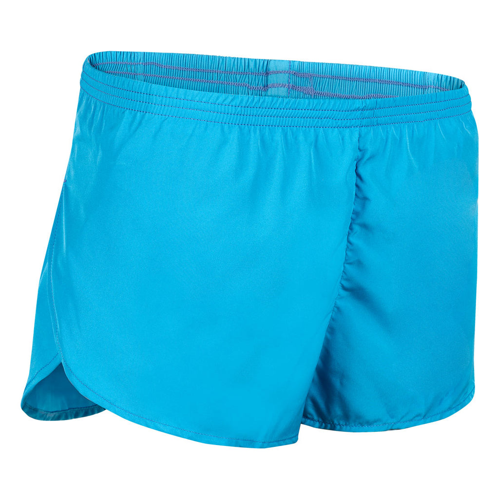 WOMENS 1" ELITE SPLIT RUNNING SHORT- VIVID BLUE – BOA