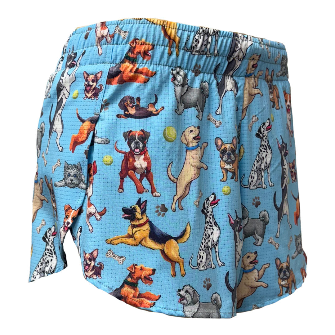 Women's AeroPro 3" Split Shorts - Bestie Blue