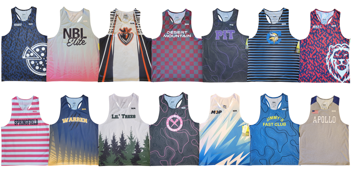 BOA Custom | Running Team Uniforms | Customize Shorts, Singlets & More