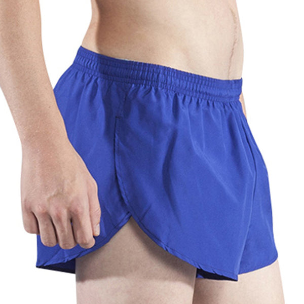 Men's Solid 1" Elite Split Shorts - Royal Blue